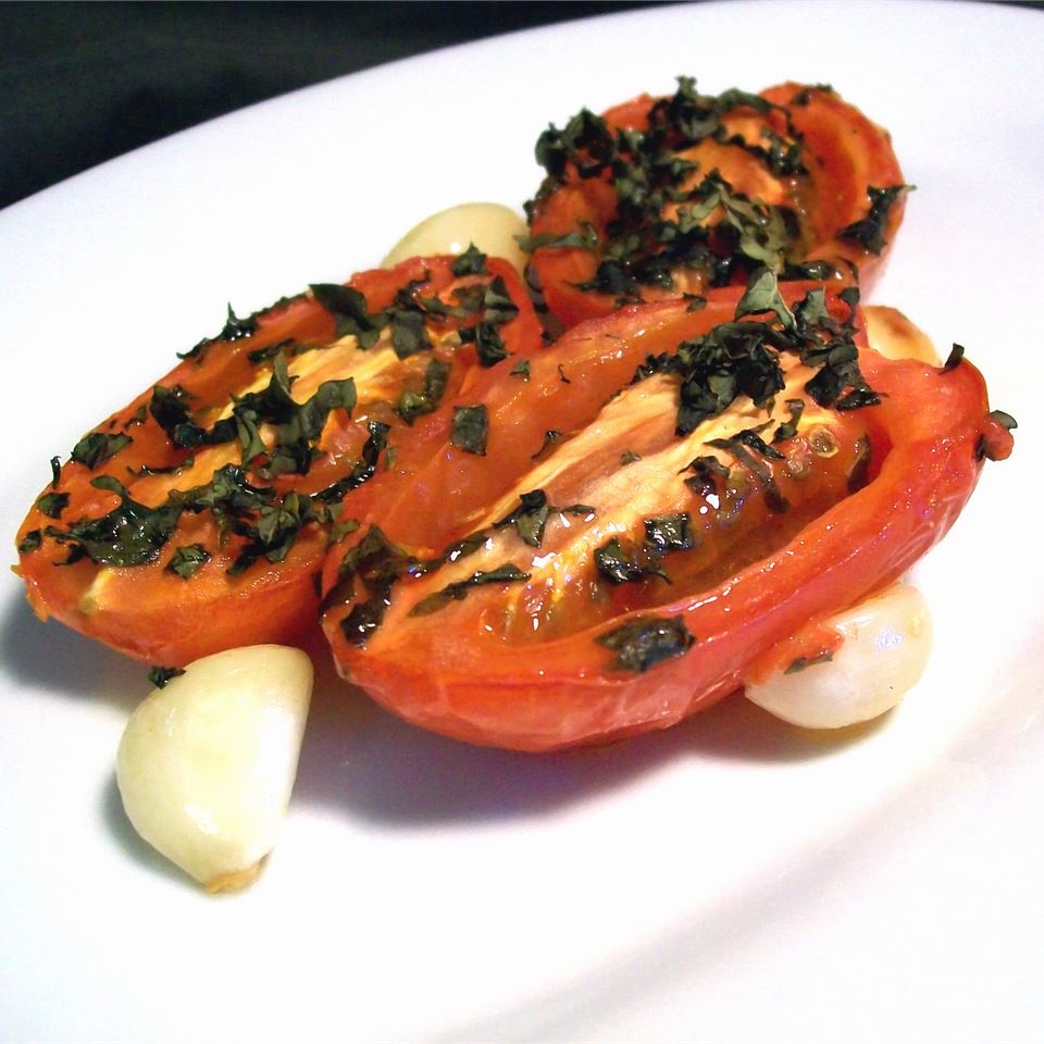 Roasted Roma Tomatoes and Garlic Recipe | Allrecipes
