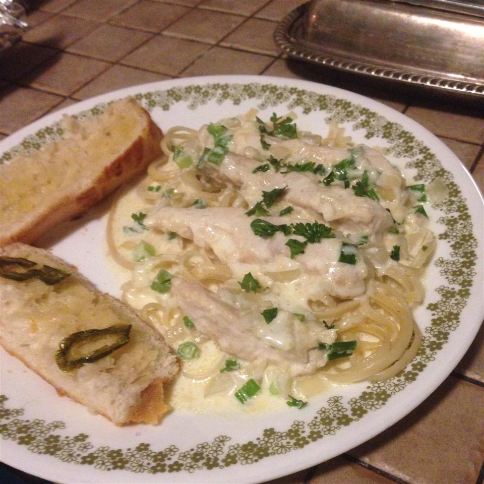 Creamy Chicken on Linguine Recipe | Allrecipes