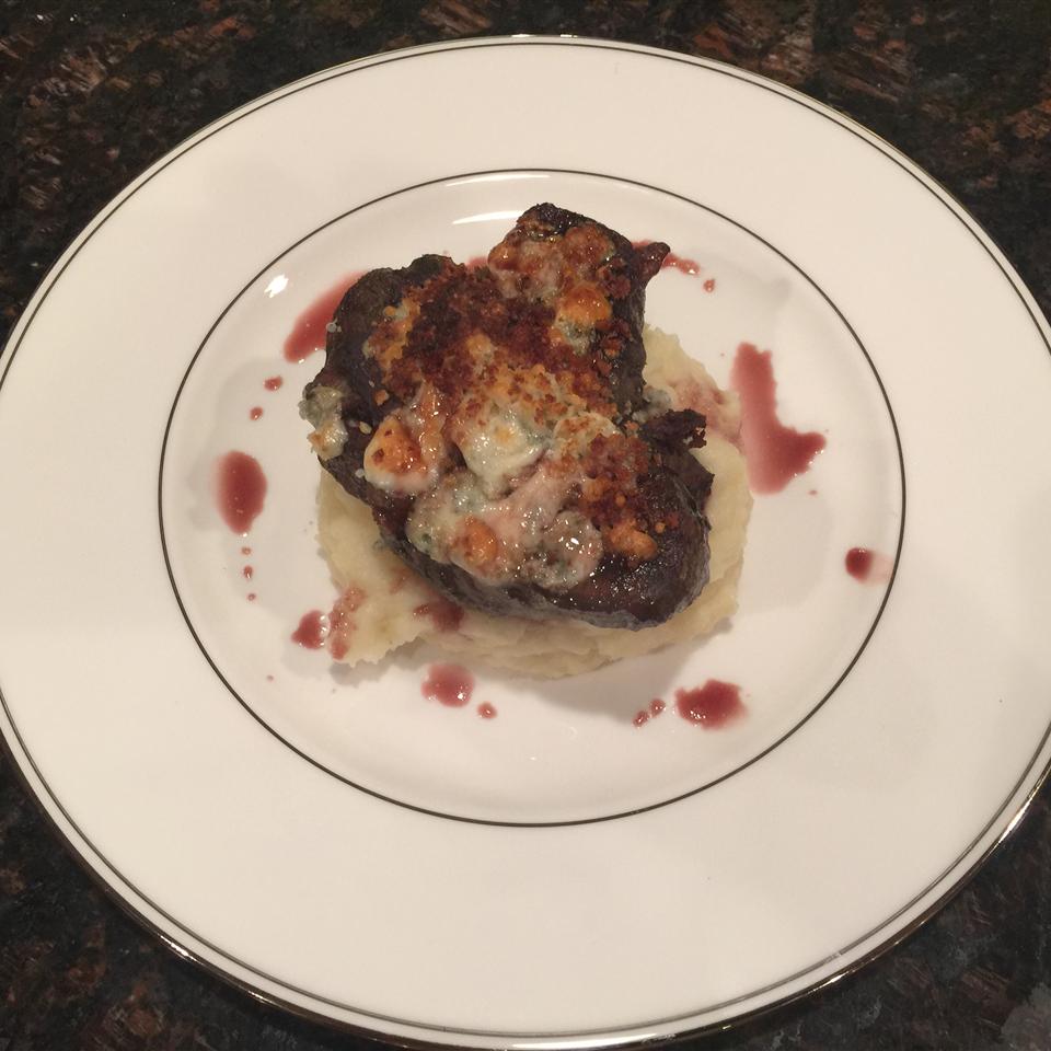 Blue Cheese Crusted Filet Mignon with Port Wine Sauce Recipe | Allrecipes