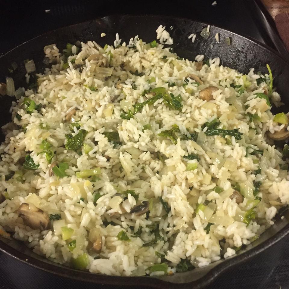 Sauteed Rice with Kale Recipe | Allrecipes