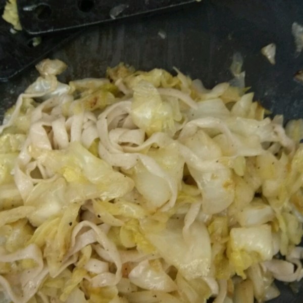 Fried Cabbage And Egg Noodles Photos